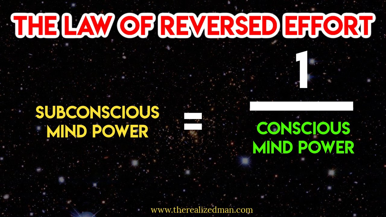 The Law of Reversed Effort Explained - The Realized Man